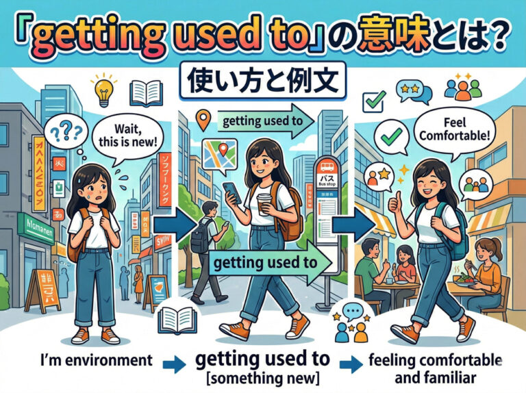 「getting used to」の意味とは？使い方を例文付きでわかりやすく解説 - blog